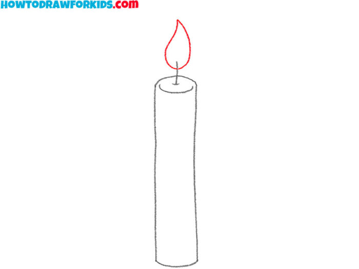 How to Draw a Candle - Easy Drawing Tutorial For Kids