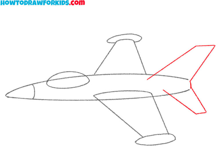 How to Draw a Jet - Easy Drawing Tutorial For Kids