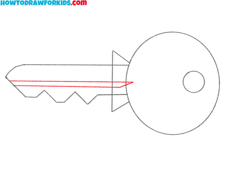 How to Draw a Key - Easy Drawing Tutorial For Kids