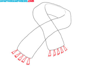 How to Draw a Scarf - Easy Drawing Tutorial For Kids