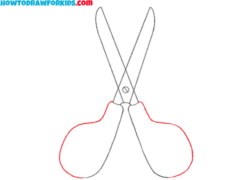 How to Draw Scissors - Easy Drawing Tutorial For Kids