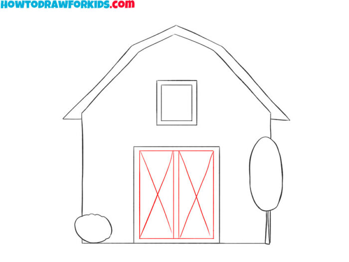 How to Draw a Barn - Easy Drawing Tutorial For Kids