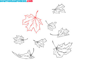 How to Draw Falling Leaves - Easy Drawing Tutorial For Kids