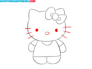 How to Draw Hello Kitty - Easy Drawing Tutorial For Kids