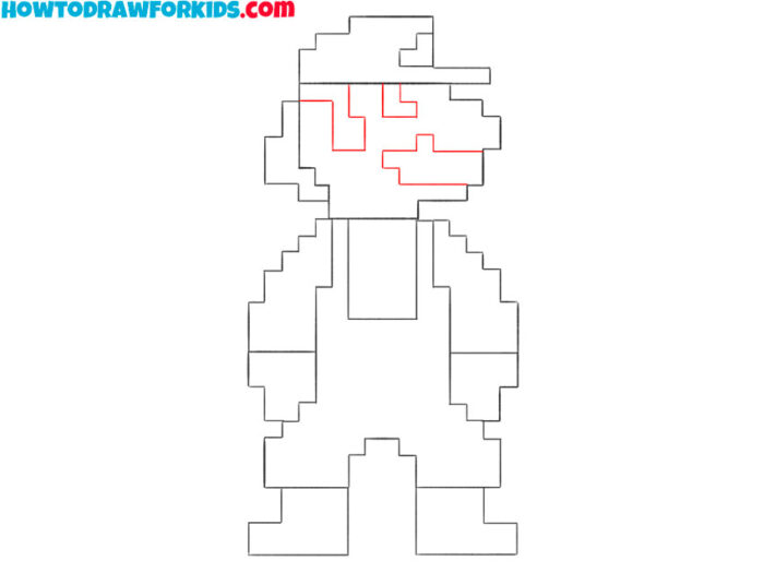 How to Draw 8-BIT Mario - Easy Drawing Tutorial For Kids