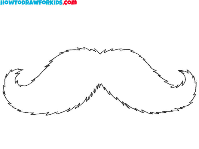 How to Draw a Mustache - Easy Drawing Tutorial For Kids