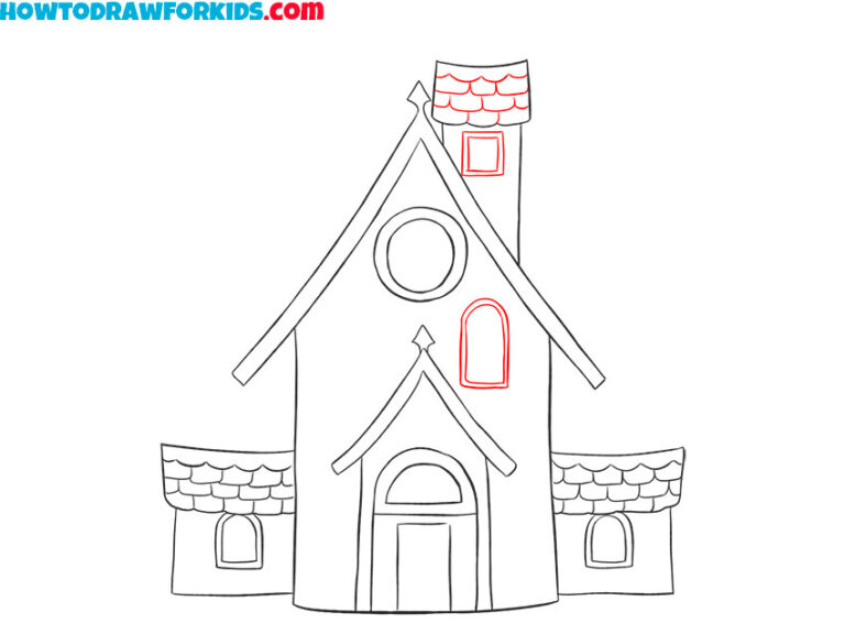 How to Draw a Haunted House - Easy Drawing Tutorial For Kids