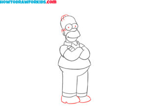 How to Draw Homer Simpson - Easy Drawing Tutorial For Kids
