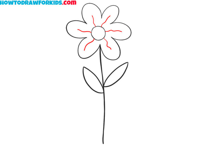 How to Draw a Simple Flower - Easy Drawing Tutorial For Kids