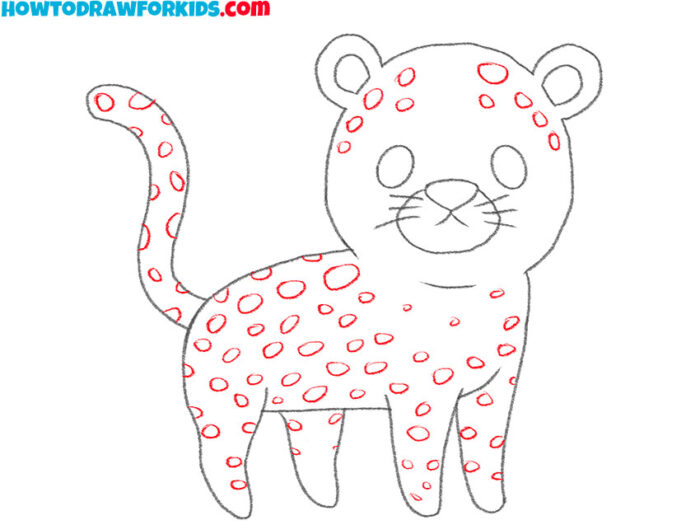 How to Draw a Leopard - Easy Drawing Tutorial For Kids