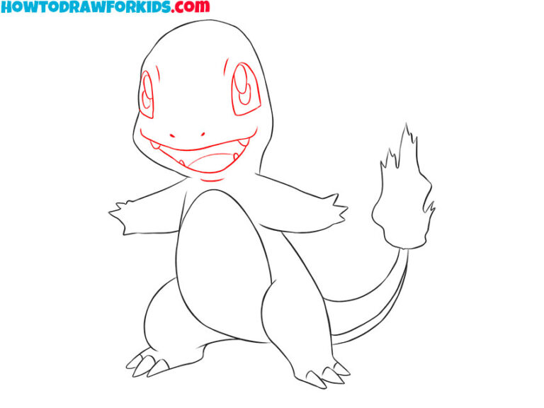 How to Draw Charmander - Easy Drawing Tutorial For Kids
