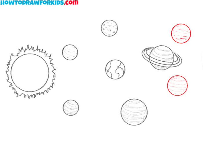 How to Draw the Solar System - Easy Drawing Tutorial For Kids