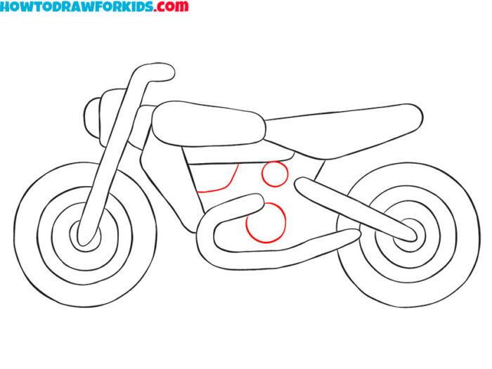 How to Draw a Motorcycle - Easy Drawing Tutorial For Kids