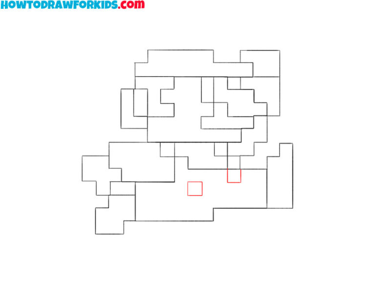 How to Draw 8-BIT Character - Easy Drawing Tutorial For Kids