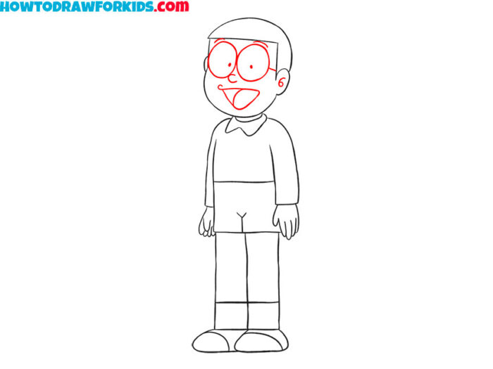 How to Draw Nobita - Easy Drawing Tutorial For Kids