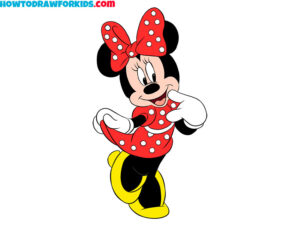 How to Draw Minnie Mouse - Easy Drawing Tutorial For Kids