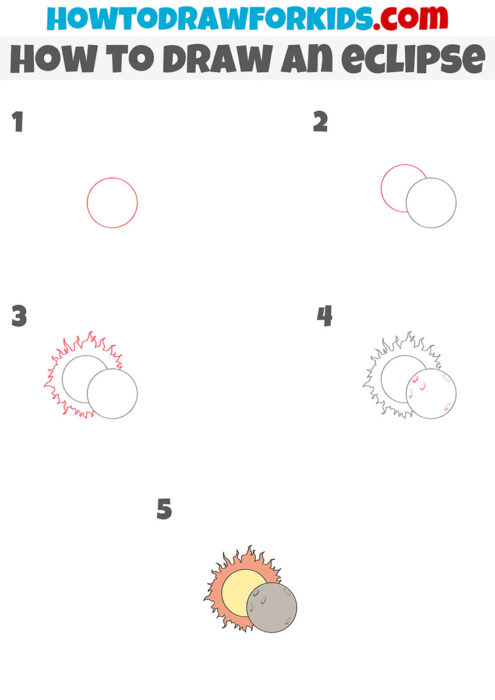 How to Draw an Eclipse - Easy Drawing Tutorial For Kids