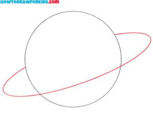 How to Draw Saturn - Easy Drawing Tutorial For Kids