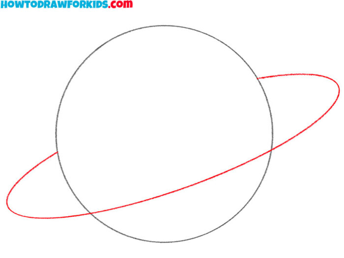 How to Draw Saturn - Easy Drawing Tutorial For Kids
