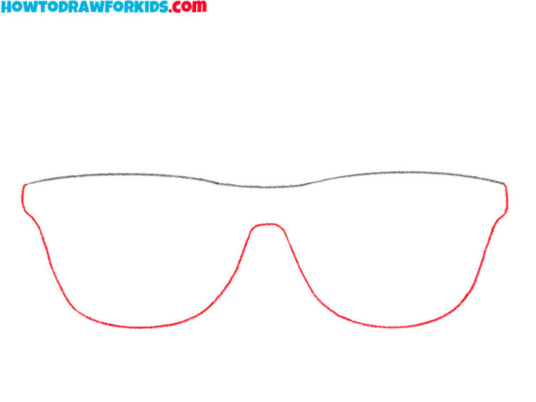 How to Draw Sunglasses - Easy Drawing Tutorial For Kids