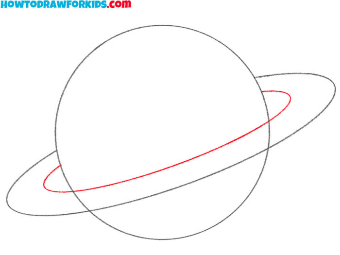How to Draw Saturn - Easy Drawing Tutorial For Kids