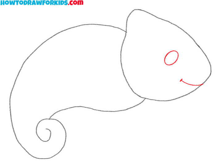 How to Draw a Chameleon - Easy Drawing Tutorial For Kids