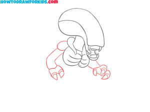 How to Draw a Xenomorph - Easy Drawing Tutorial For Kids