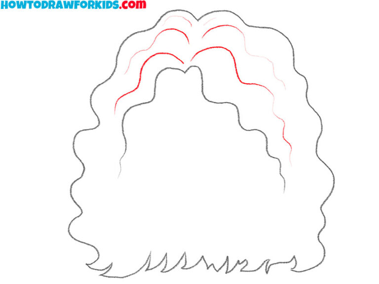 How to Draw Wavy Hair - Easy Drawing Tutorial For Kids