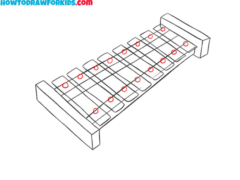 How to Draw a Xylophone - Easy Drawing Tutorial For Kids