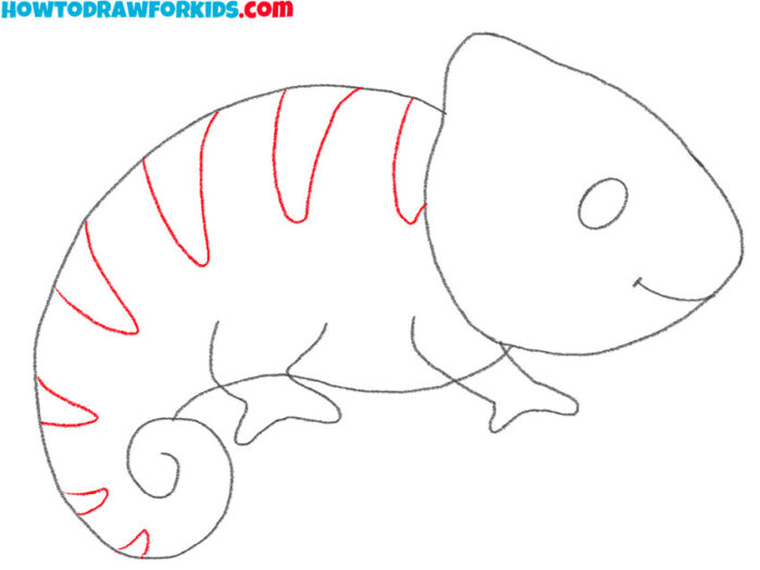 How to Draw a Chameleon - Easy Drawing Tutorial For Kids
