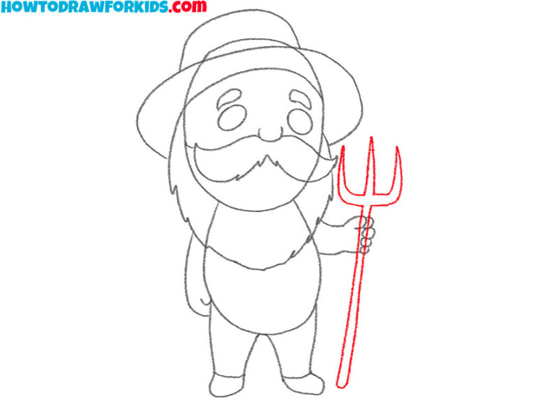 How to Draw a Farmer - Easy Drawing Tutorial For Kids