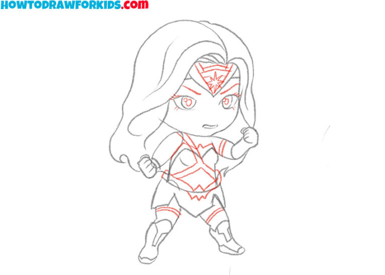 How to Draw Wonder Woman - Easy Drawing Tutorial For Kids