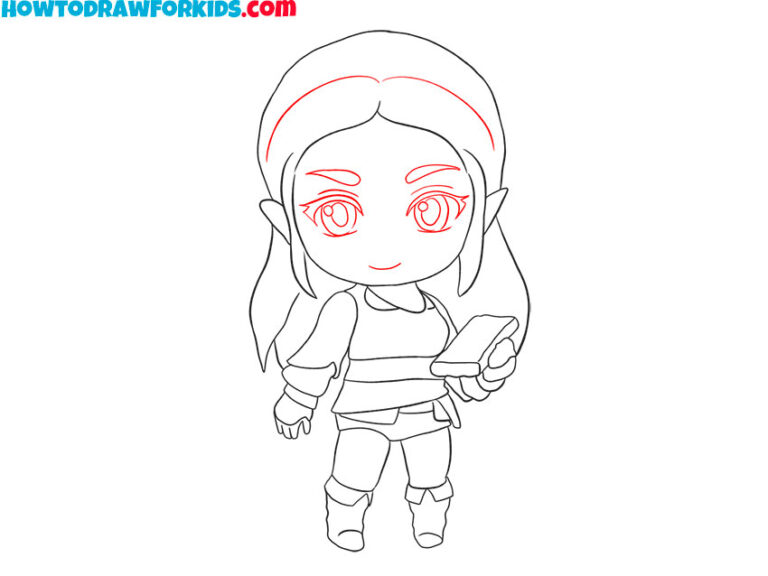 How to Draw Zelda - Easy Drawing Tutorial For Kids