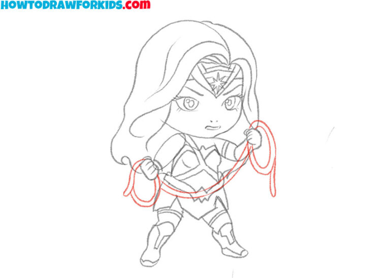 How to Draw Wonder Woman - Easy Drawing Tutorial For Kids