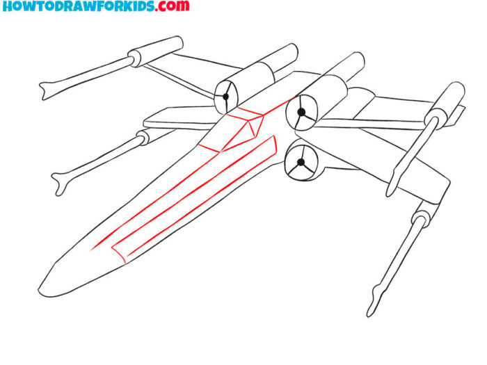 How to Draw X-Wing - Easy Drawing Tutorial For Kids