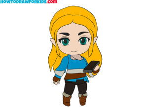 How to Draw Zelda - Easy Drawing Tutorial For Kids