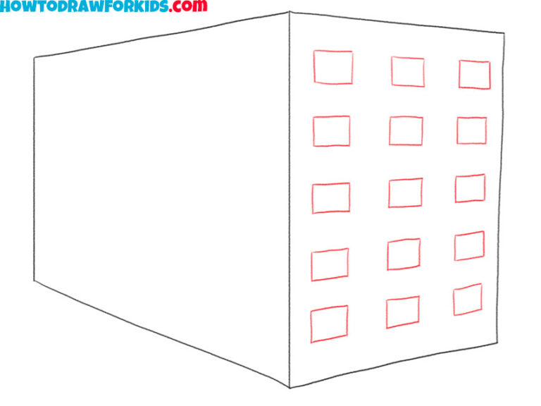 How to Draw a 3D Building - Easy Drawing Tutorial For Kids