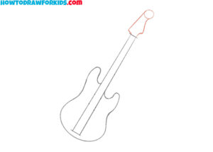 How to Draw a Bass Guitar - Easy Drawing Tutorial For Kids