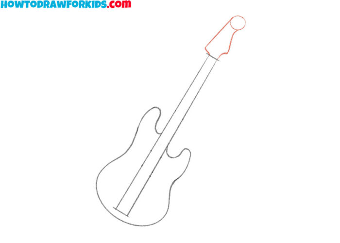 How to Draw a Bass Guitar - Easy Drawing Tutorial For Kids