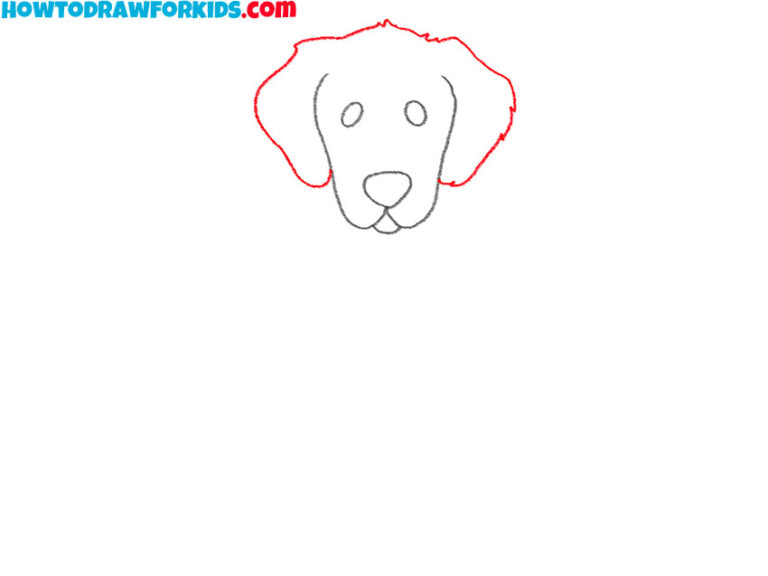 How to Draw a Golden Retriever - Easy Drawing Tutorial For Kids