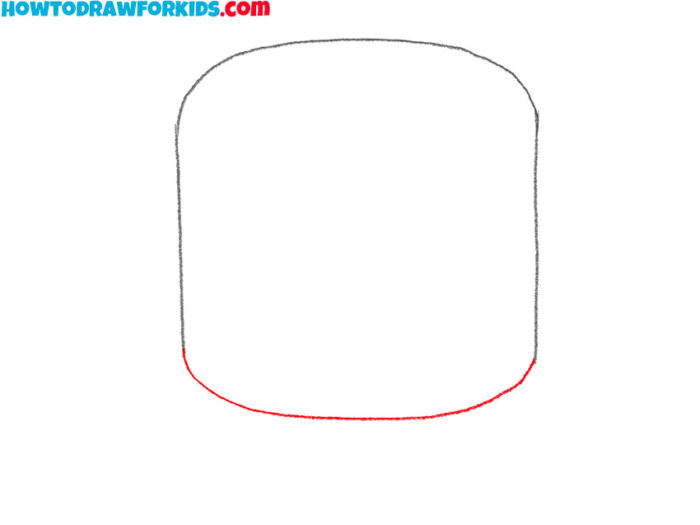 How to Draw a Marshmallow - Easy Drawing Tutorial For Kids