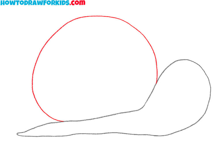 How to Draw a Snail - Easy Drawing Tutorial For Kids