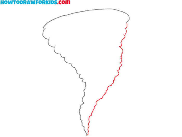 How to Draw a Tornado - Easy Drawing Tutorial For Kids