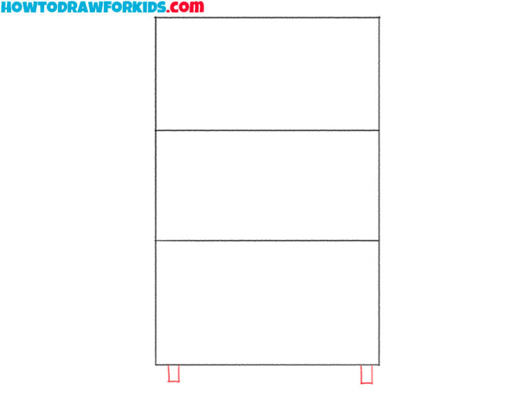 How to Draw Bookshelves - Easy Drawing Tutorial For Kids