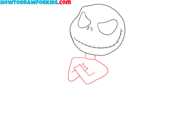 How to Draw Jack Skellington - Easy Drawing Tutorial For Kids