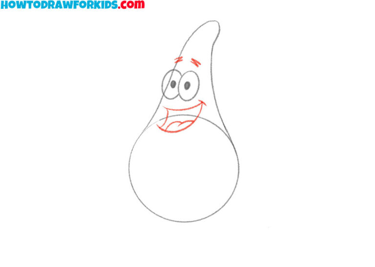 How to Draw Patrick Star - Easy Drawing Tutorial For Kids