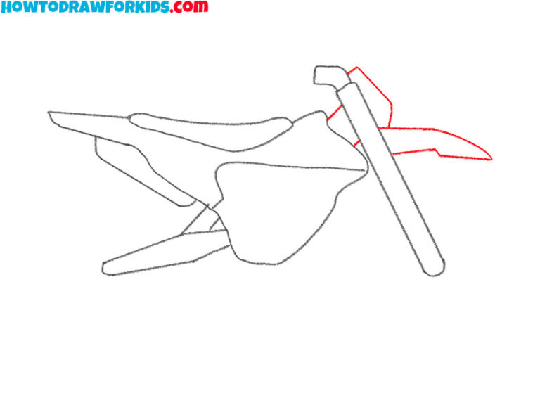 How to Draw a Dirt Bike - Easy Drawing Tutorial For Kids