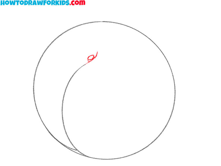 How to Draw a Peach - Easy Drawing Tutorial For Kids