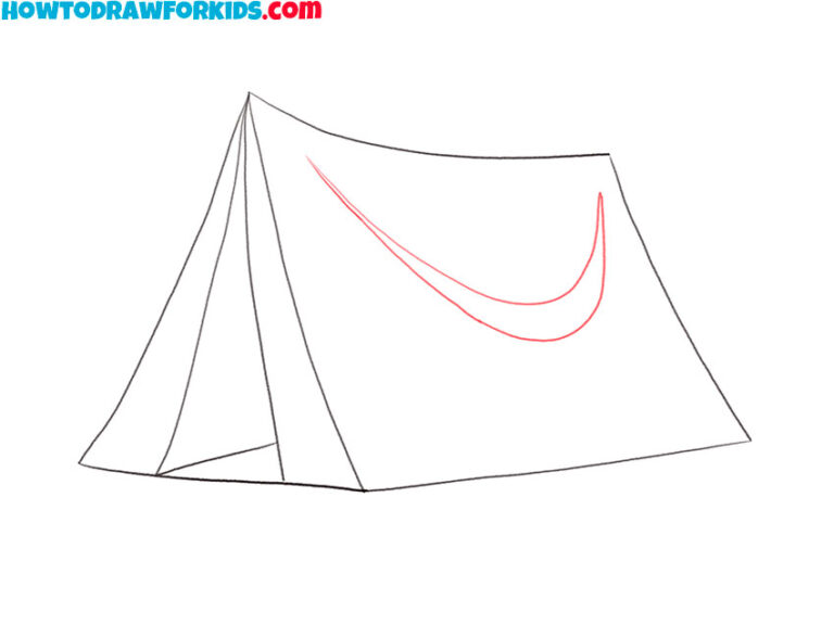 How to Draw a Tent - Easy Drawing Tutorial For Kids