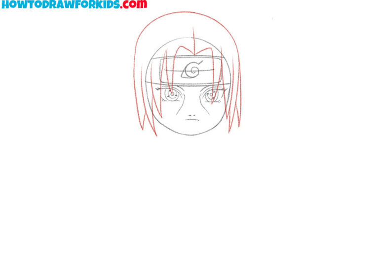 How to Draw Itachi - Easy Drawing Tutorial For Kids